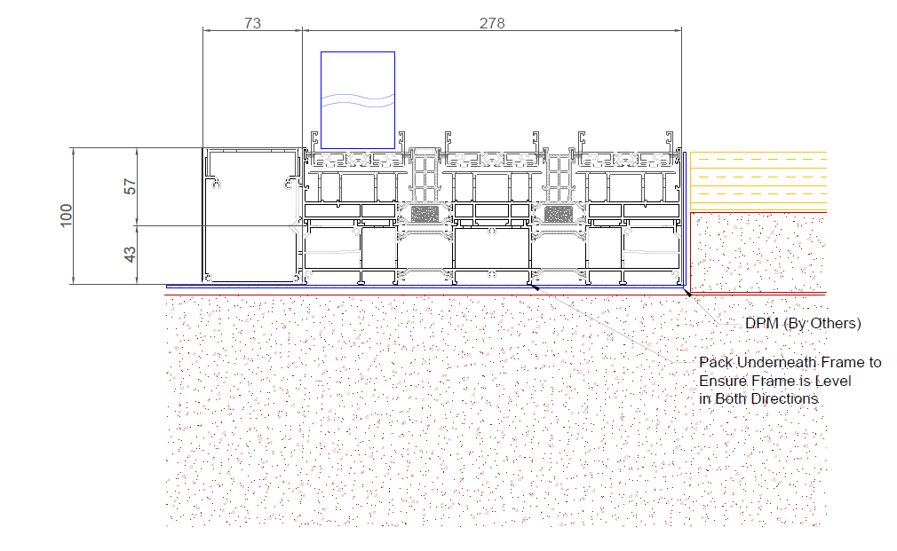 COR Vision Plus Sliding System with thermail break