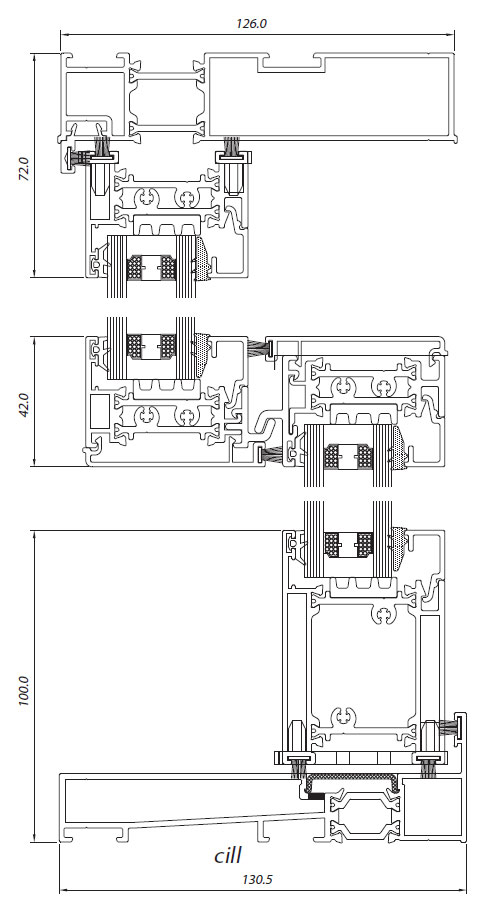 Aluminium Vertical Sliders - SMART VS600 Sliding Window
